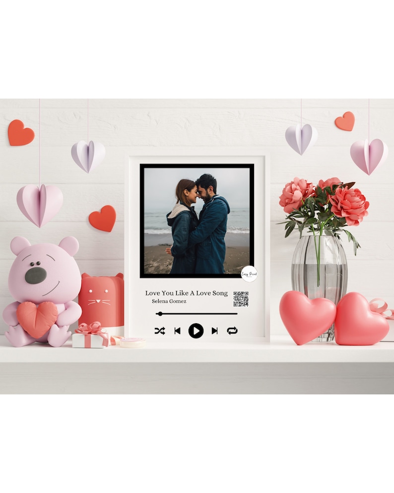 Music Frame-"our Song" Printable W/ Scannable Code-digital Download ...