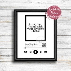 Music Frameour Song Printable W/ Scannable Code-digital Download-with ...