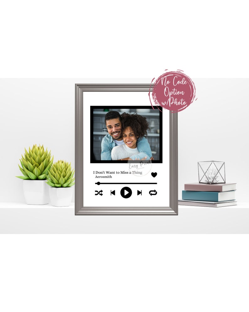 Music Frame-"our Song" Printable W/ Scannable Code-digital Download ...