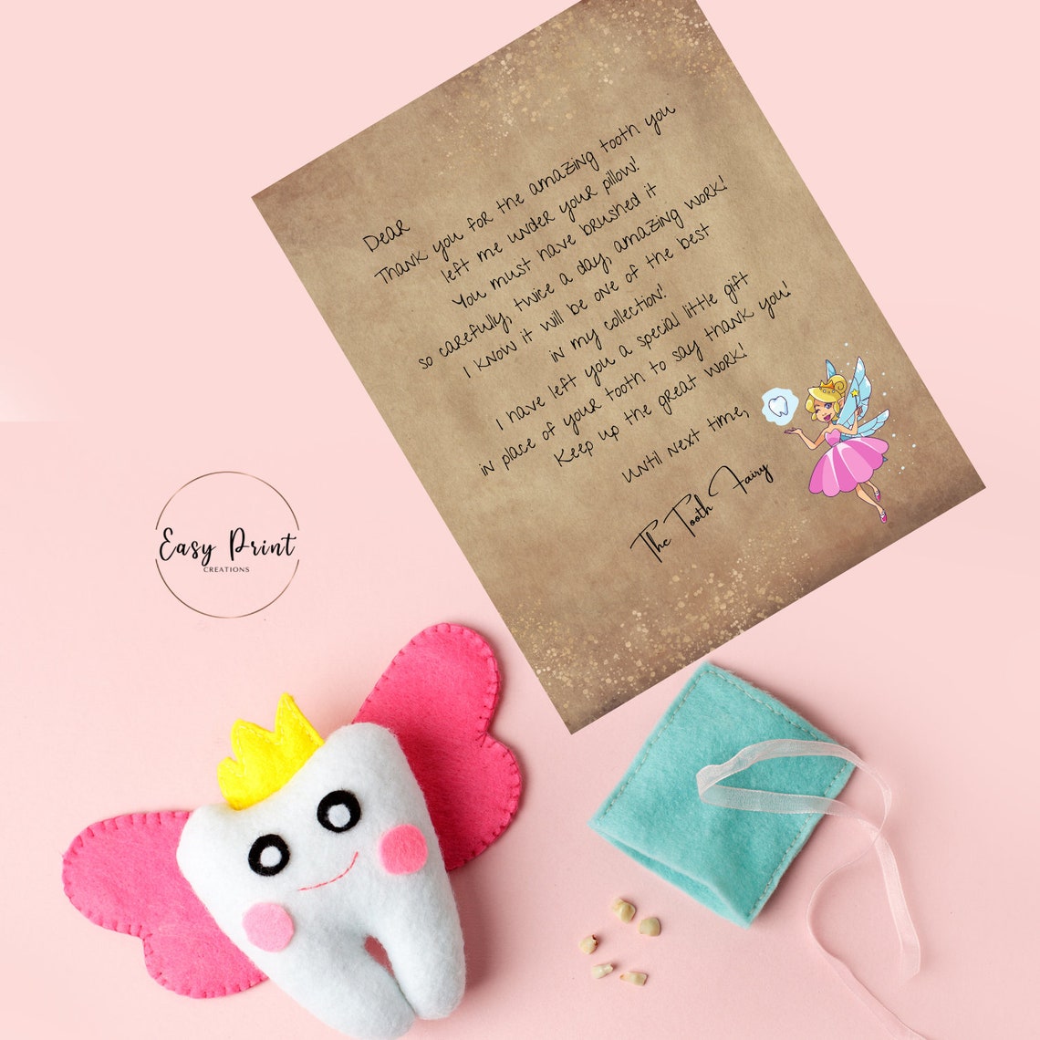 Letter From the Tooth Fairy-printable-special Letter for Lost - Etsy