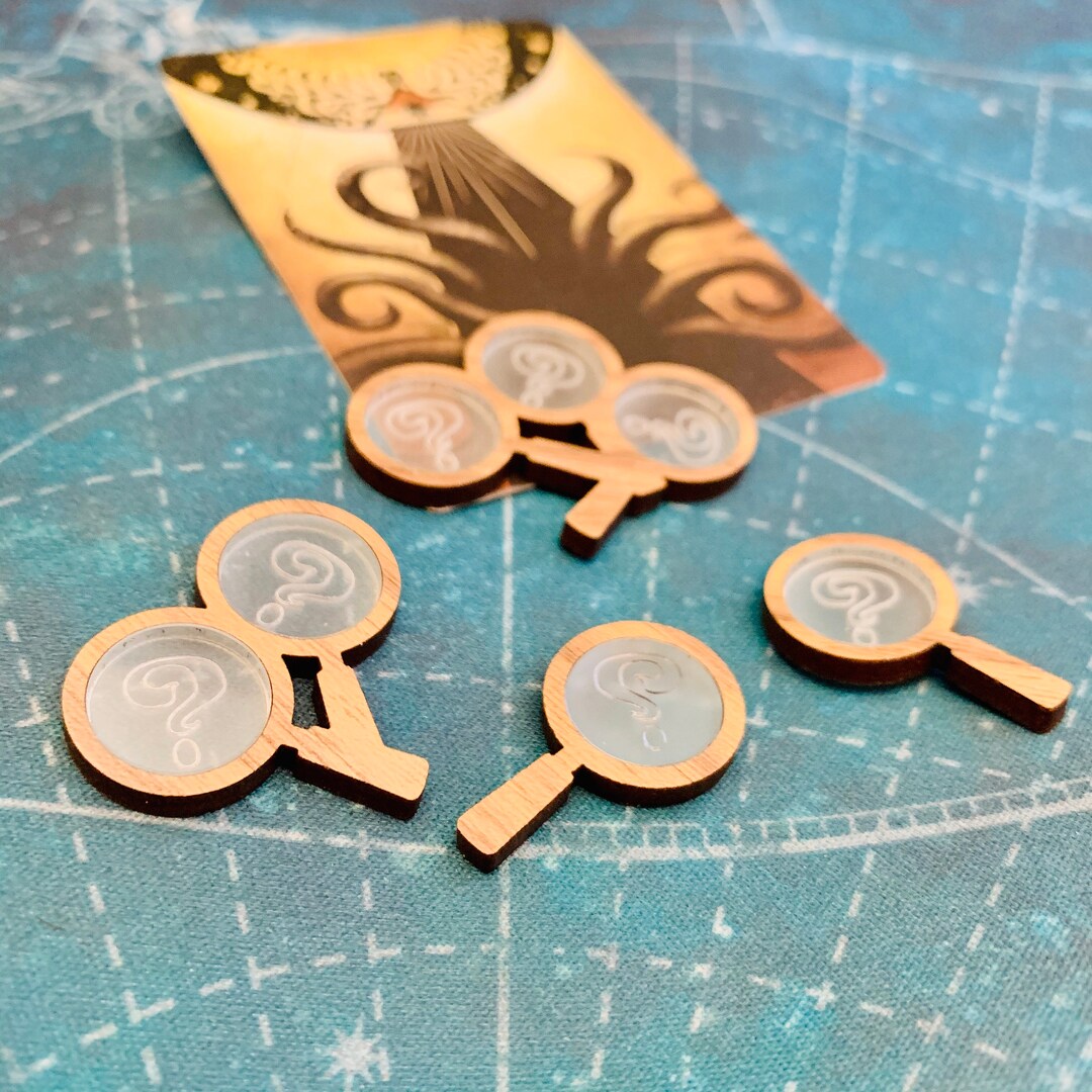 Tabletop Gaming "clue" Tokens Made for Arkham Horror LCG, Engraved in ...