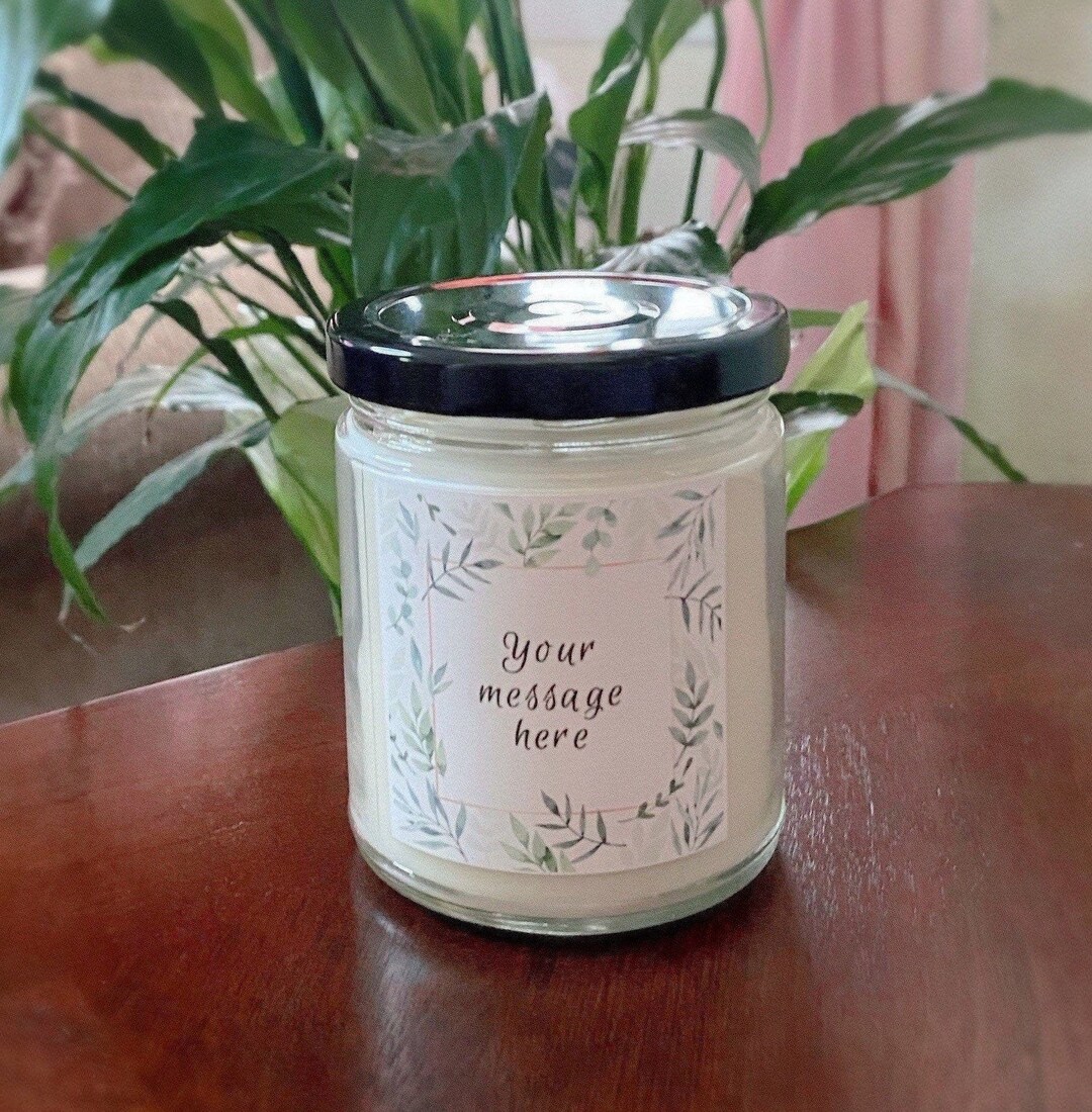 Personalized Message Candle Custom Message Candle Custom Candle Gift ...
