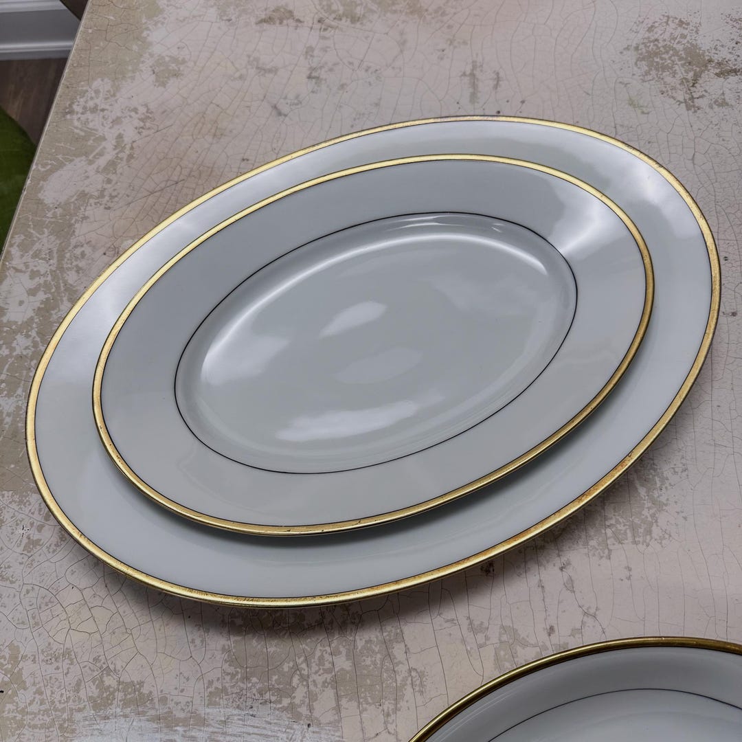 Thomas Bavaria Germany Medium Oval Platter Antique Porcelain Bavarian ...