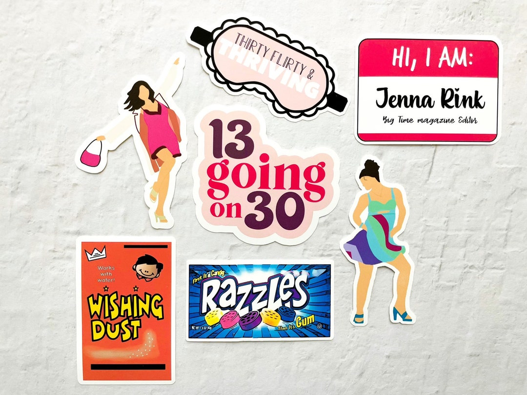 13 Going on 30 Sticker Set | Jenna Rink | Wishing Dust | Razzles ...