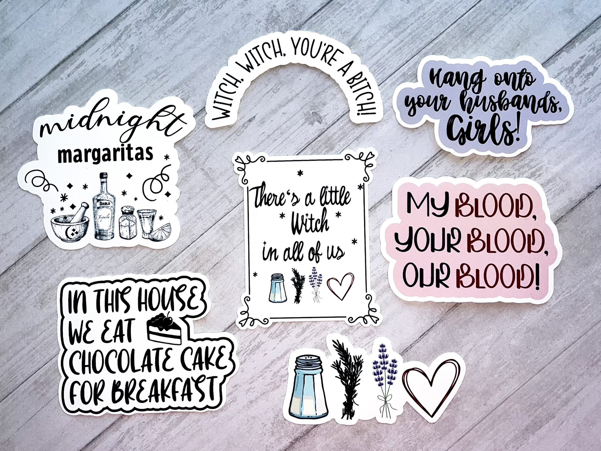 Practical Magic Inspired Sticker Set Theres a Little Witch - Etsy