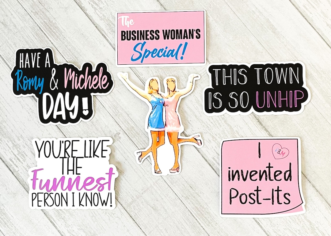 Romy and Micheles High School Reunion Sticker Set | I Invented Post Its ...