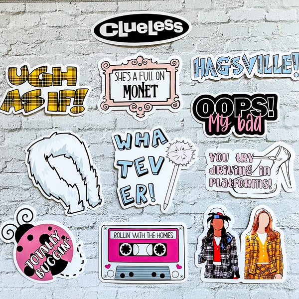 Clueless Stickers - Etsy