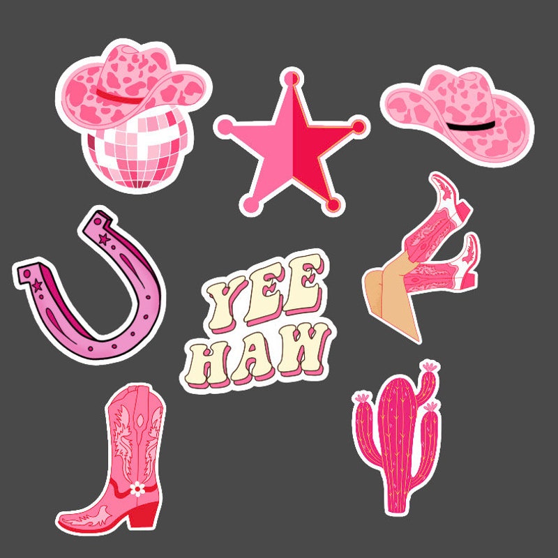 Cowboy Western Stickers - Etsy