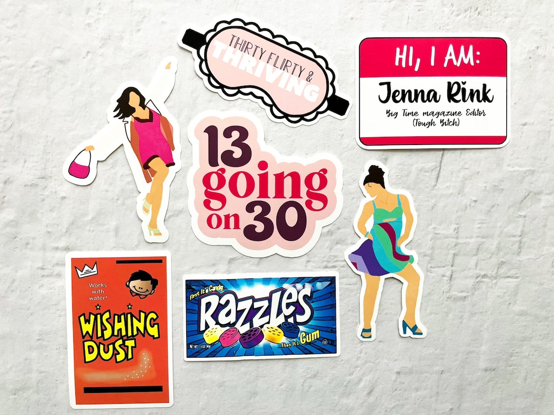 13 Going on 30 Sticker Set | Jenna Rink | Wishing Dust | Razzles ...