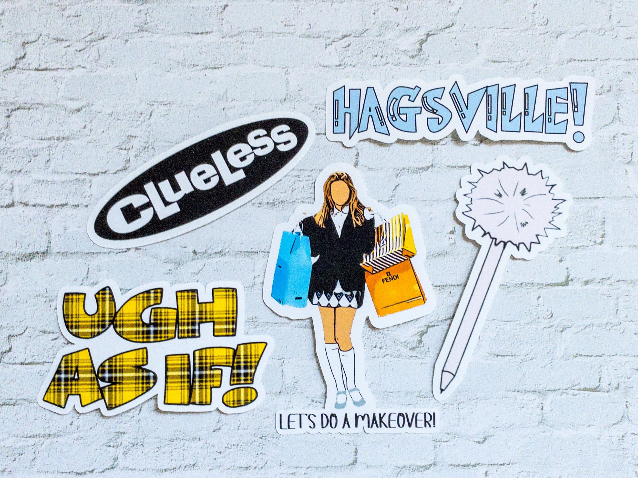 Clueless Cher Sticker Set - Etsy