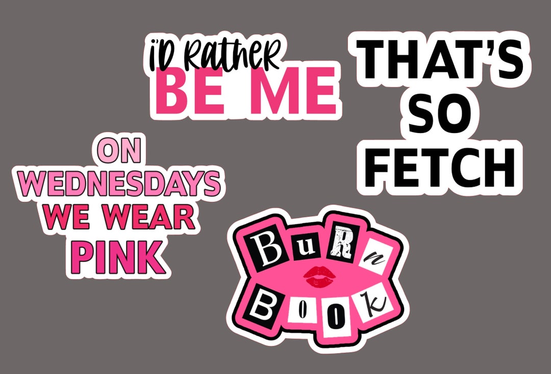 Mean Girls Sticker Set | Burn Book Sticker | on Wednesdays We Wear Pink ...