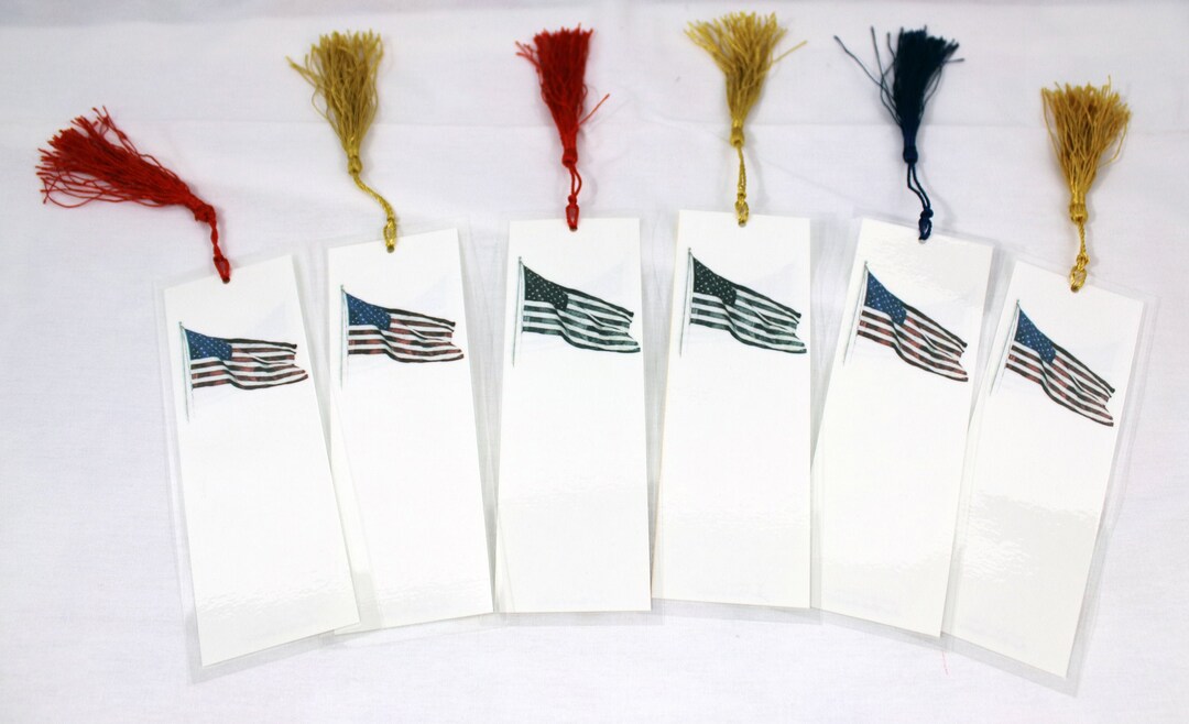 American Flag Bookmark With Tassle - Etsy UK