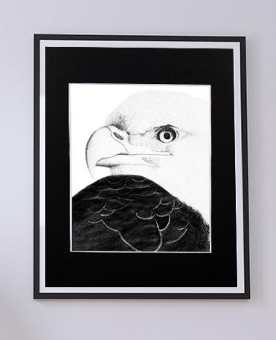 Eagle Graphite Pencil Illustration - Print - Etsy