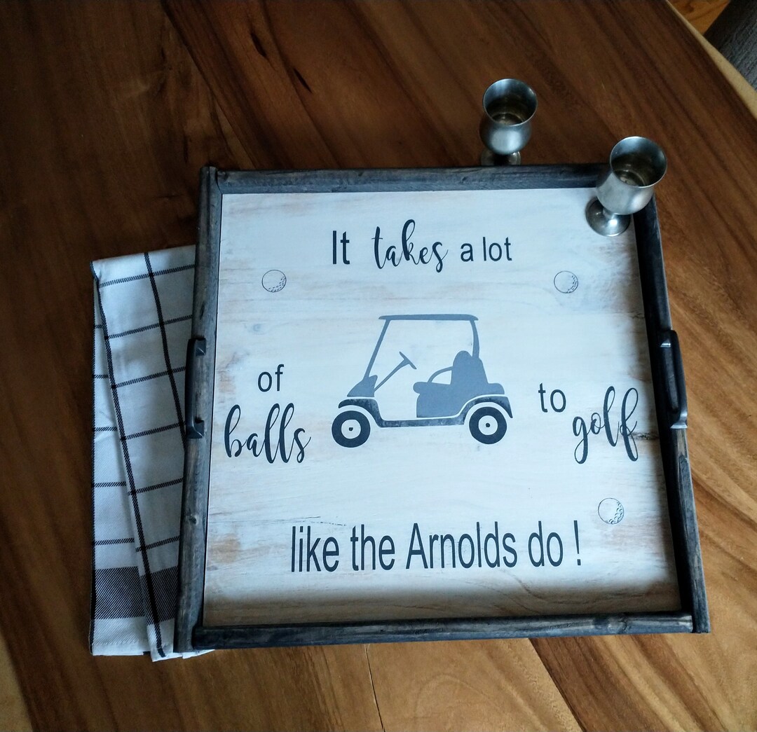 Serving Tray, Personalized Tray, Golf Tray, Custom Golf Prize ...