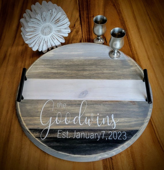 Round decorative tray store