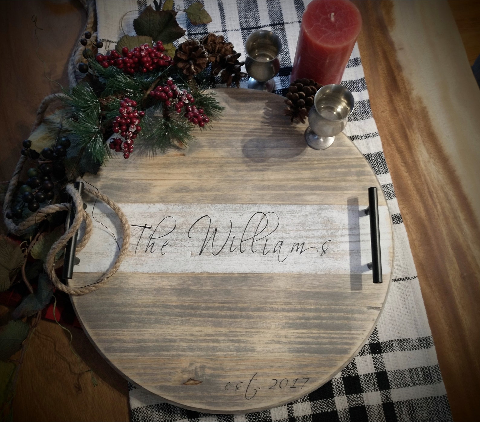 Charcuterie Board, Personalized Serving Tray, Custom Cheese Board ...