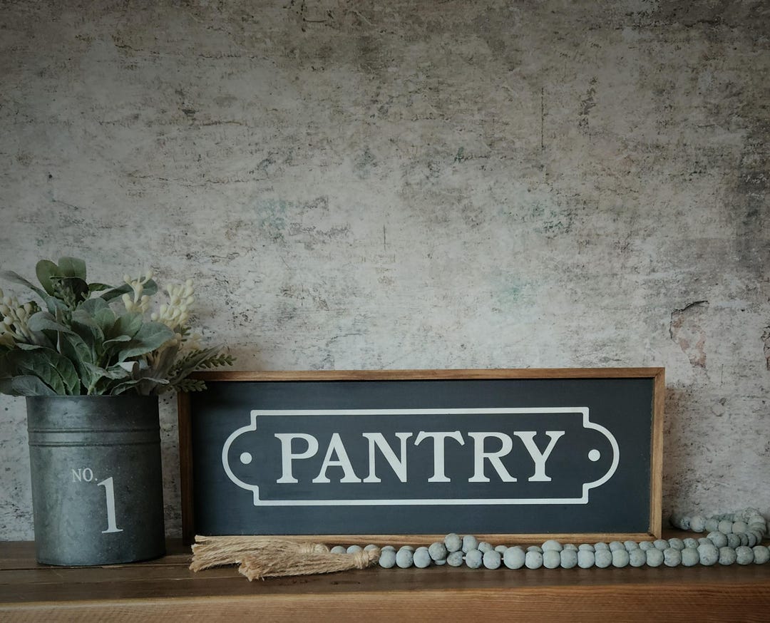 Rustic Farmhouse Pantry Sign - Etsy