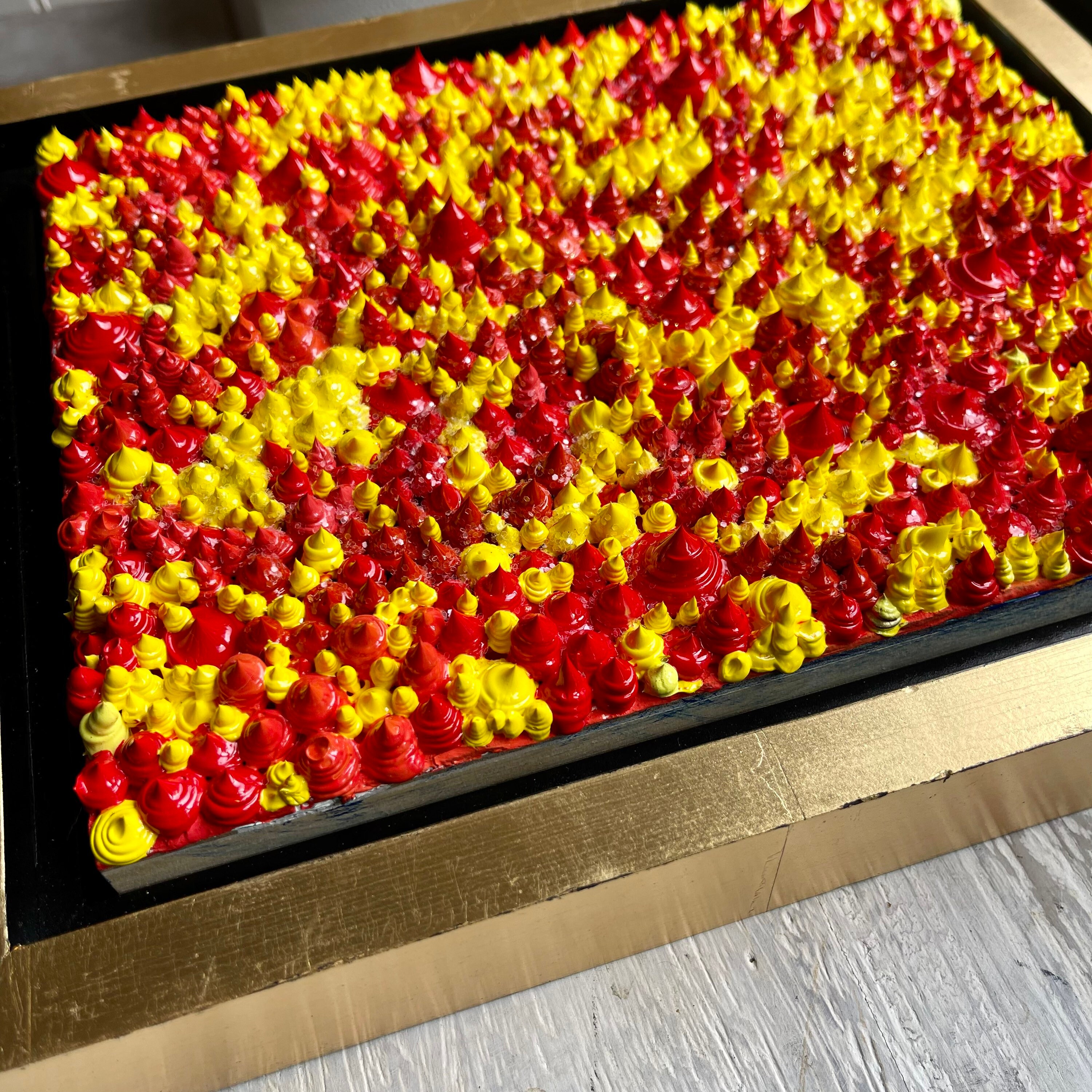 Textured Acrylic Painting | Thick Paint | Impasto Abstract Wall Decor ...