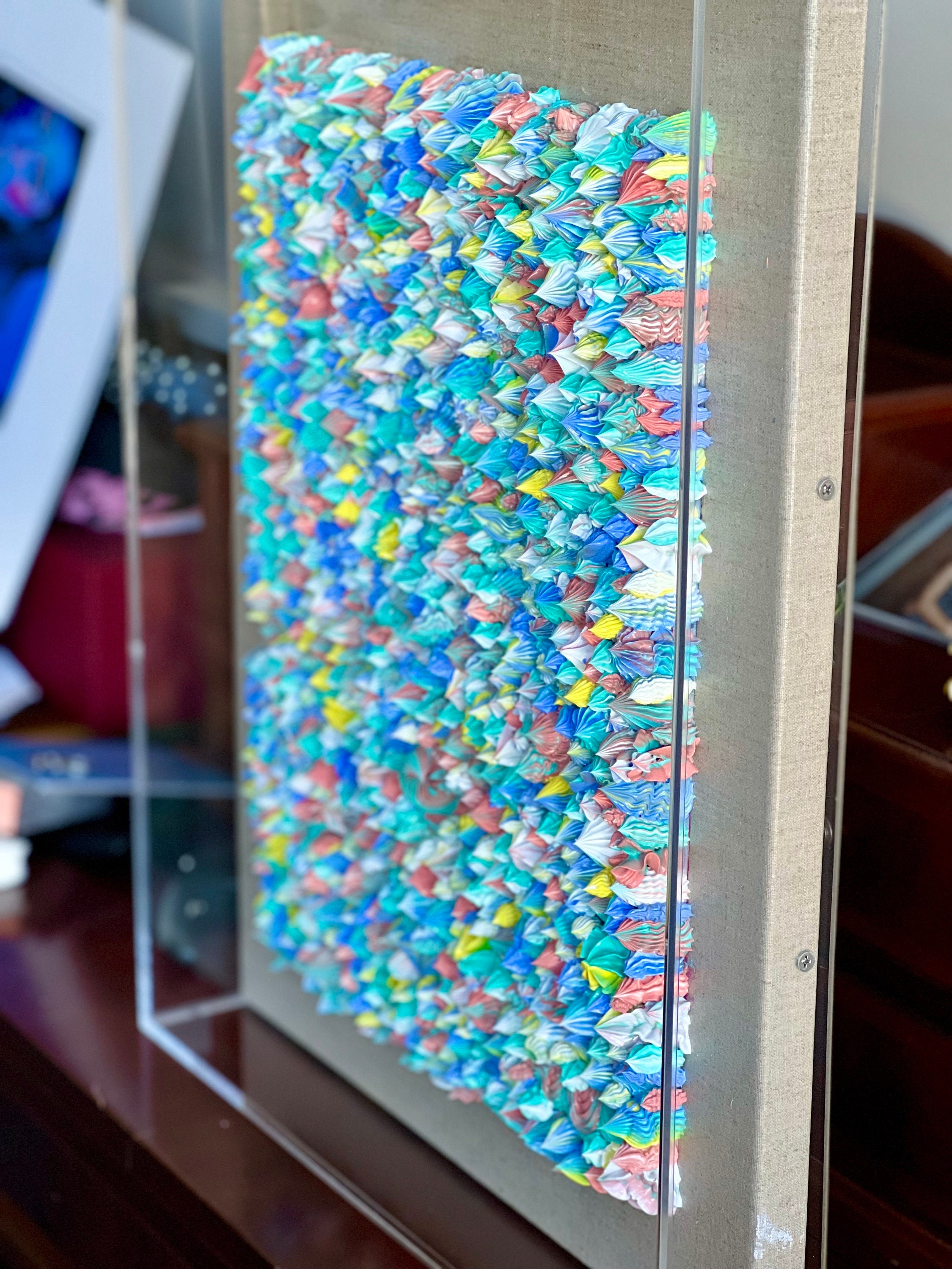 3D Impasto Art With Thick Acrylic Layers Cake-inspired - Etsy