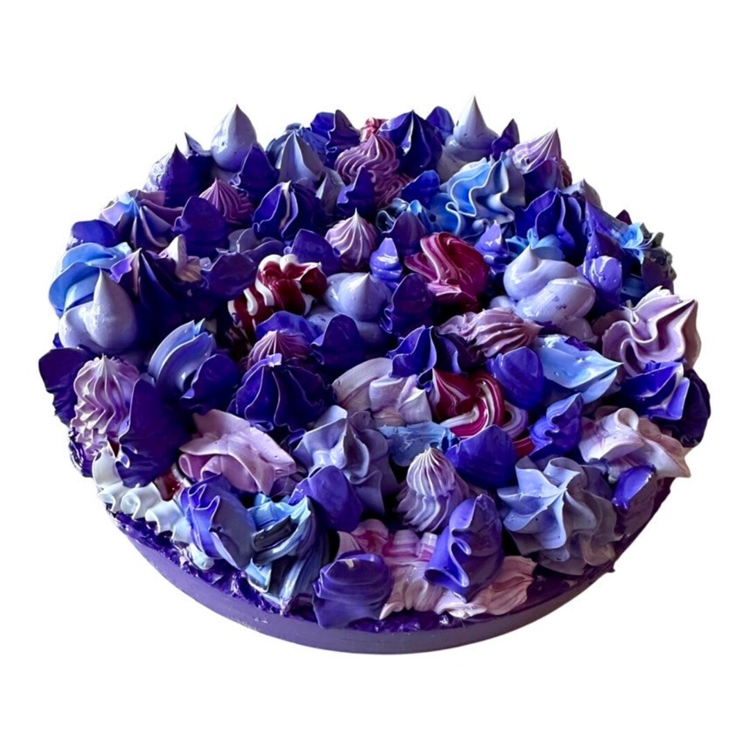 Cake Design Painting Original Cake Wall Art Impasto Cake Art - Etsy