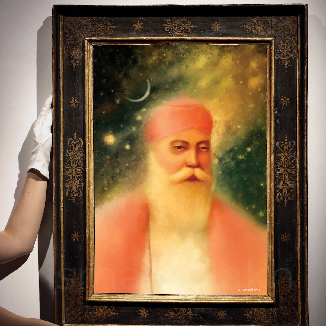 Patala Patal Lakh Agsa Agas Guru Nanak Dev Ji Original - Etsy