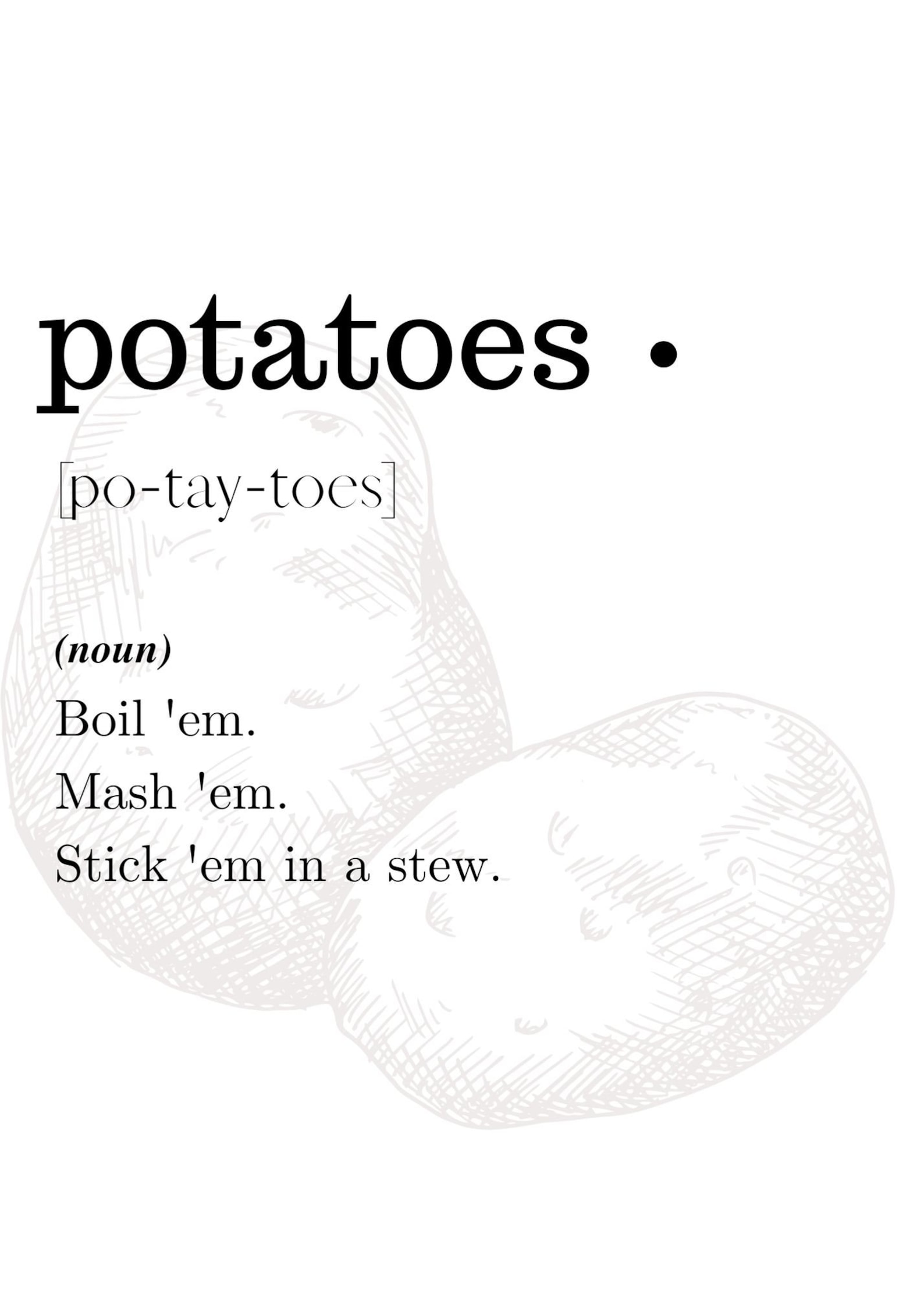 Po-tay-toes, Potatoes, LOTR Potatoes, Funny LOTR Quotes, Lord of the ...