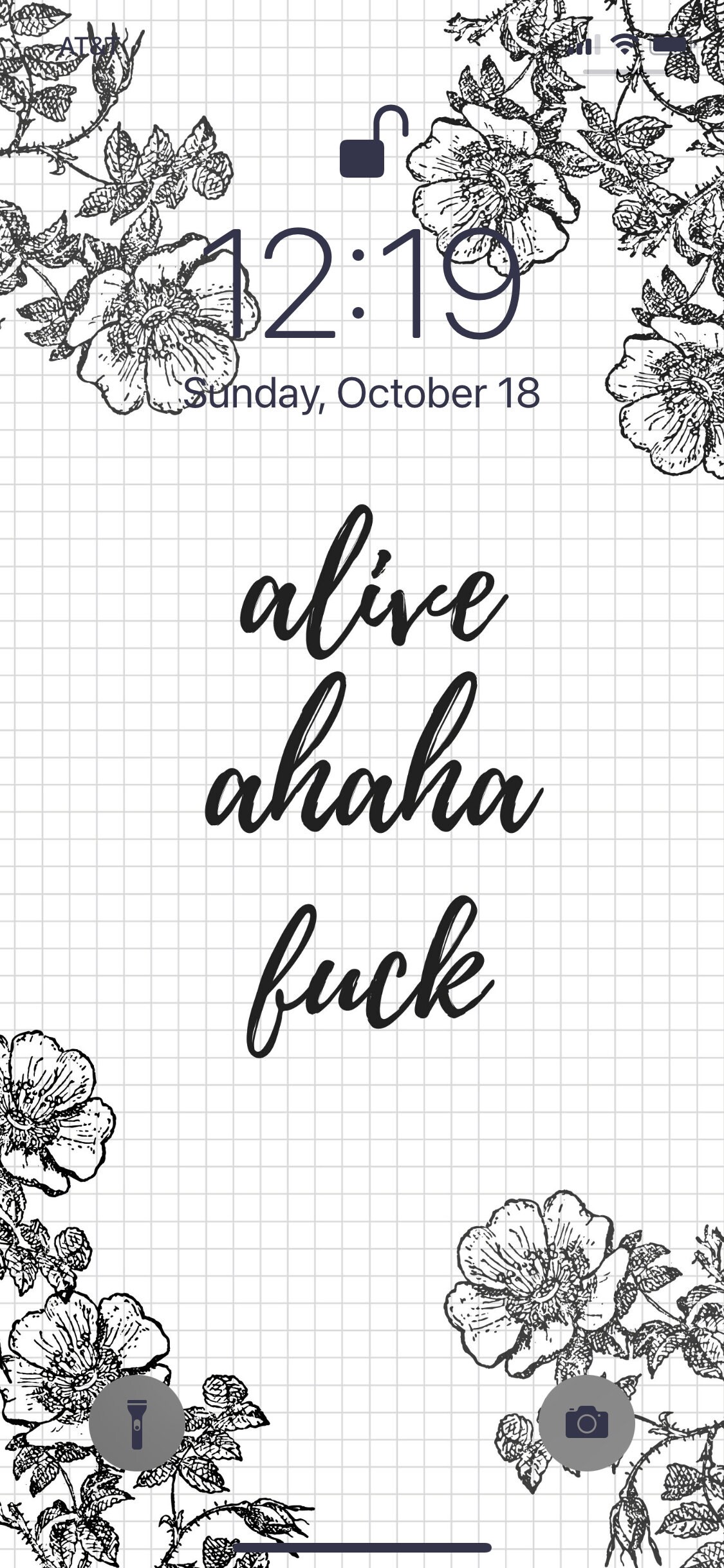 Alive Ahaha Fck Phone Wallpaper, Live Laugh Love, Funny Quotes, Tiktok ...