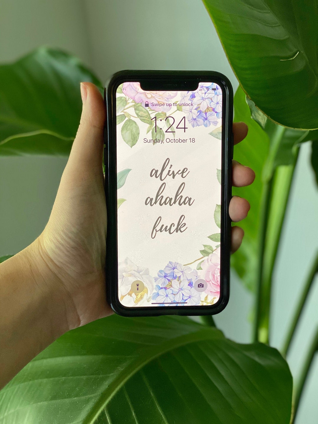 Alive Ahaha F*ck Phone Wallpaper, Live Laugh Love, Funny Quotes, Tiktok ...