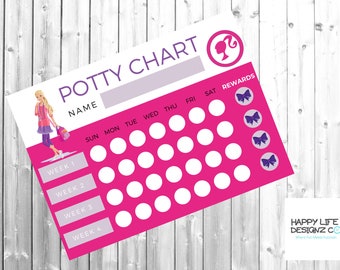 Barbie Reward Chart - Etsy Canada
