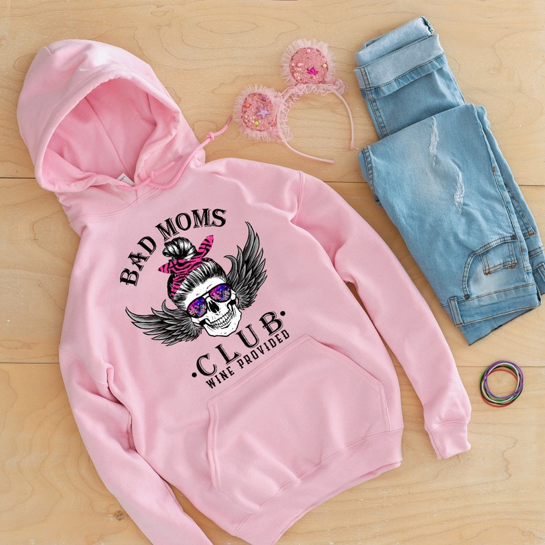 Bad Moms Club Hoodie Mom Life Hoodie Funny Sweatshirt for Mother ...