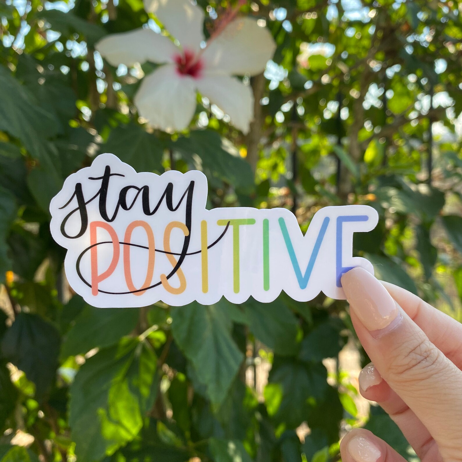 Stay Positive Sticker Waterproof - Etsy
