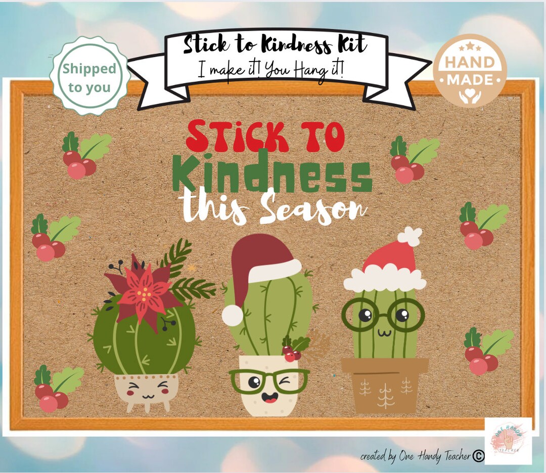 Cactus Christmas Bulletin Winter Bulletin Bulletin Board - Etsy