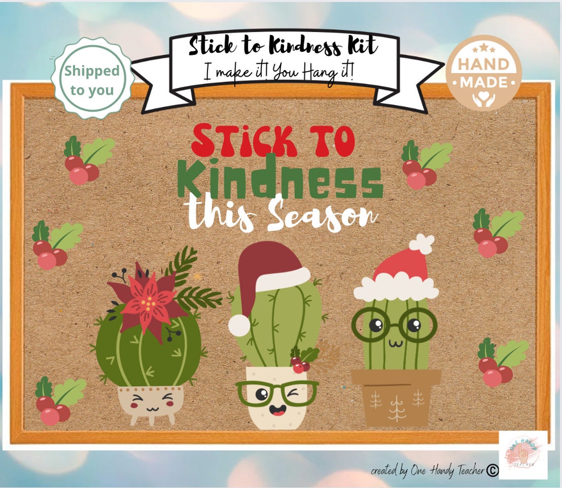 Cactus Christmas Bulletin Winter Bulletin Bulletin Board - Etsy