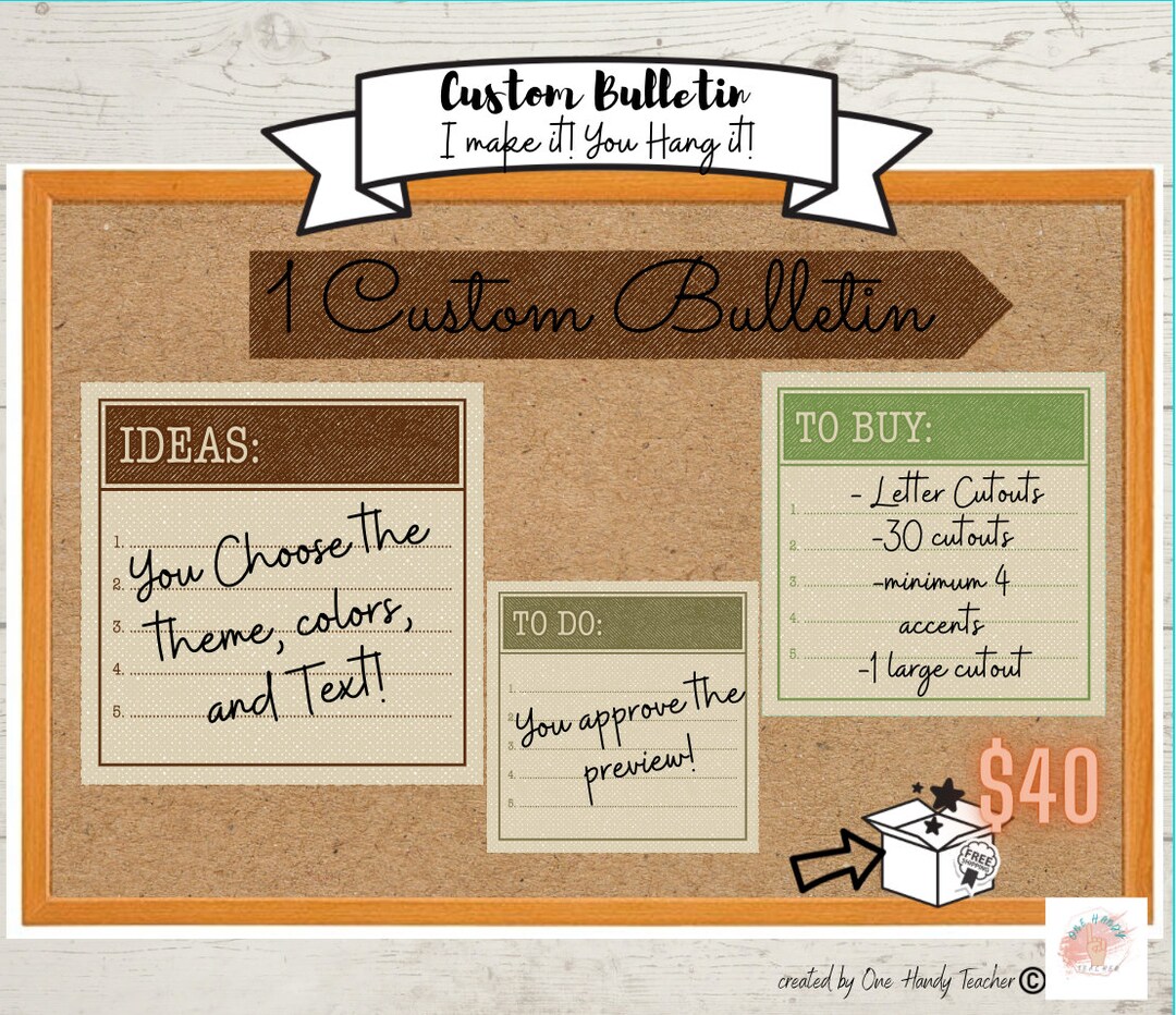 Custom Bulletin Classroom Decor Office Bulletin Bulletin - Etsy