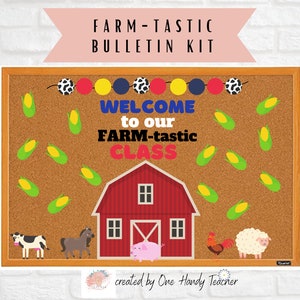 Farm Theme Bulletin, Barnyard Bulletin, Bulletin Board Kit, Back to ...