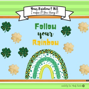 March Bulletin Rainbow Bulletin Classroom Decor Office - Etsy