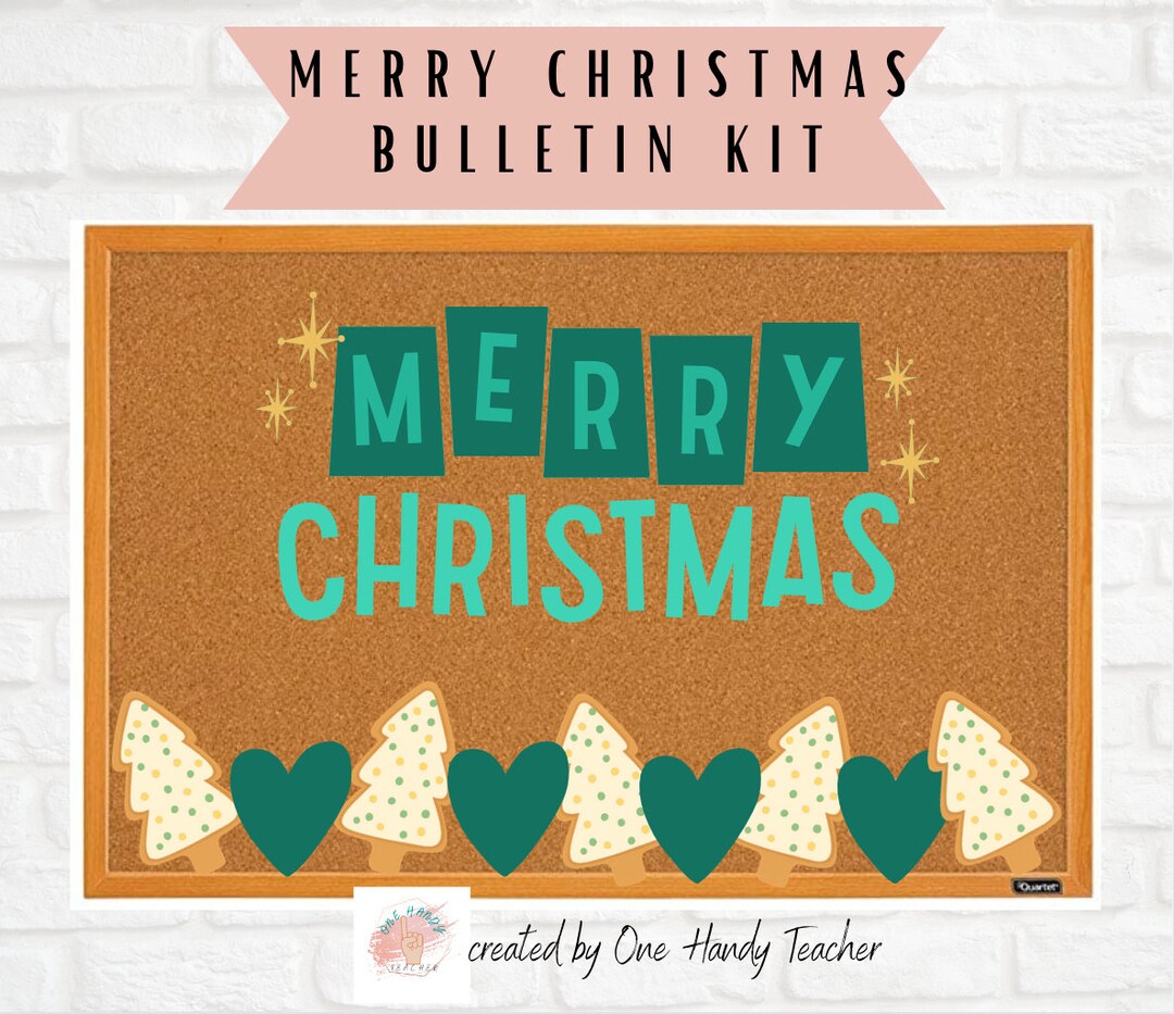 Merry Christmas Bulletin Winter Bulletin Teacher Classroom - Etsy