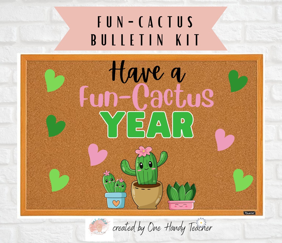 Cactus Theme, Welcome Back, Bulletin Board Set, Back to School Bulletin ...