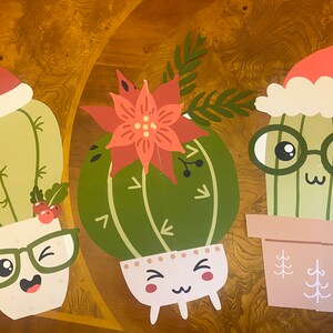 Cactus Christmas Bulletin Winter Bulletin Bulletin Board - Etsy