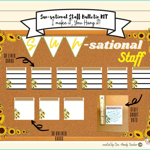 Shout Outs Bulletin Board Kit Staff Appreciation Shout Out - Etsy