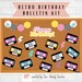 Retro, Groovy, Happy Birthday Bulletin, Bulletin Board Set, Back to ...