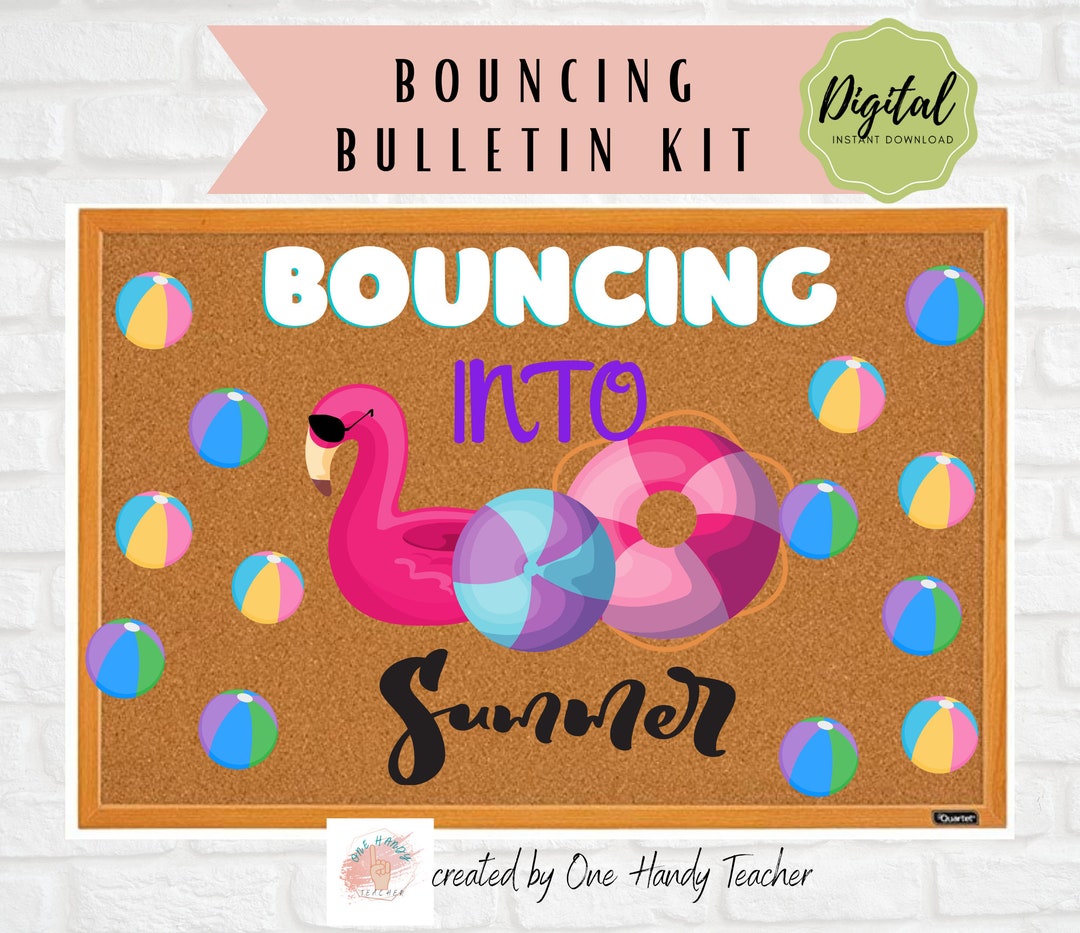 Flamingo Bulletin, Classroom Decor, Office Decor, Bulletin Digital ...