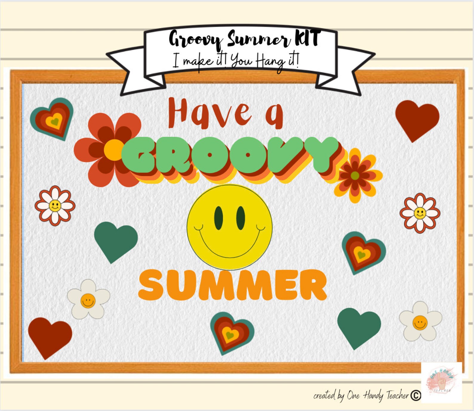 Groovy Bulletin Retro Bulletin Back to School Teacher - Etsy