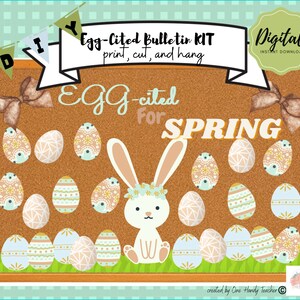 Easter Bulletin Spring Bulletin Teacher Classroom Decor - Etsy