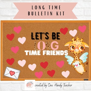 Valentine's Day Bulletin, Jungle Theme, Bulletin Board Kit, Heart ...
