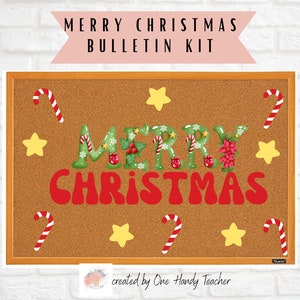 Merry Christmas Bulletin, Winter Bulletin, Teacher Classroom, Office ...