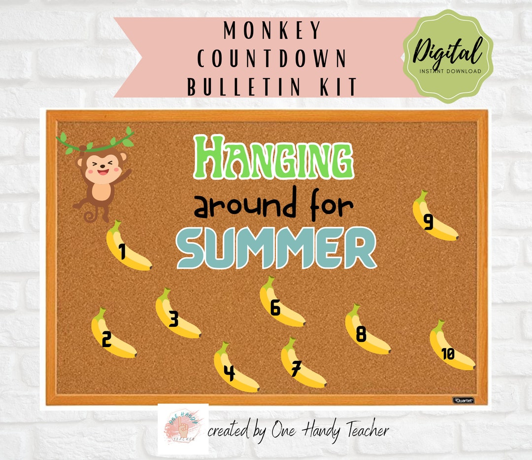 Summer Bulletin, Jungle Bulletin, Bulletin Board Kit, Digital Bulletin ...