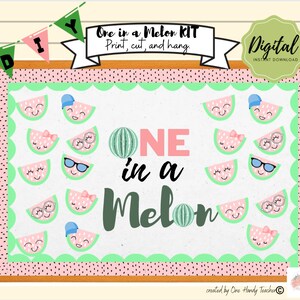 Watermelon Bulletin Summer Bulletin Back to School Bulletin - Etsy