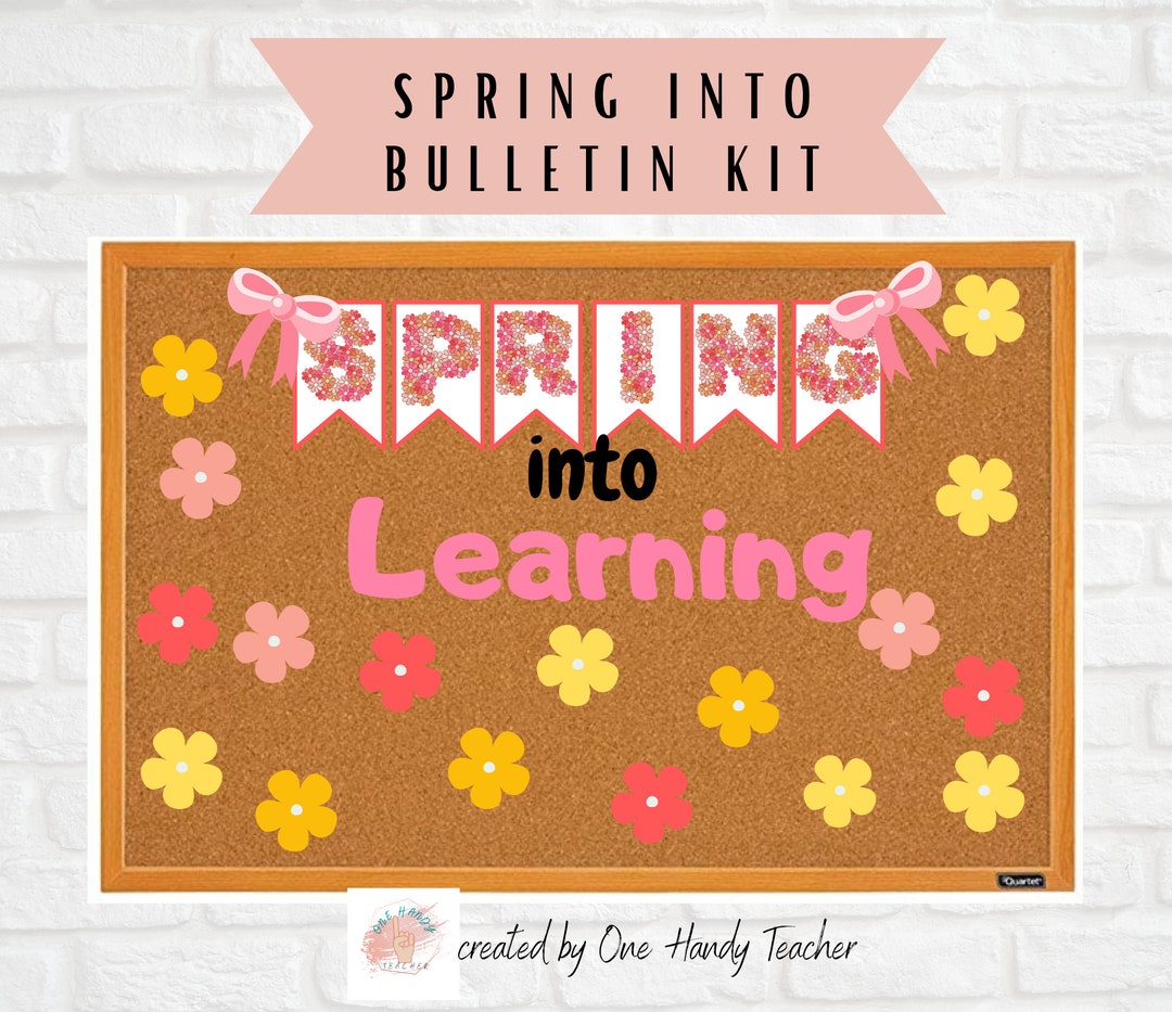 Spring Bulletin, Teacher Classroom Decor, Office Decor, Bulletin Board ...