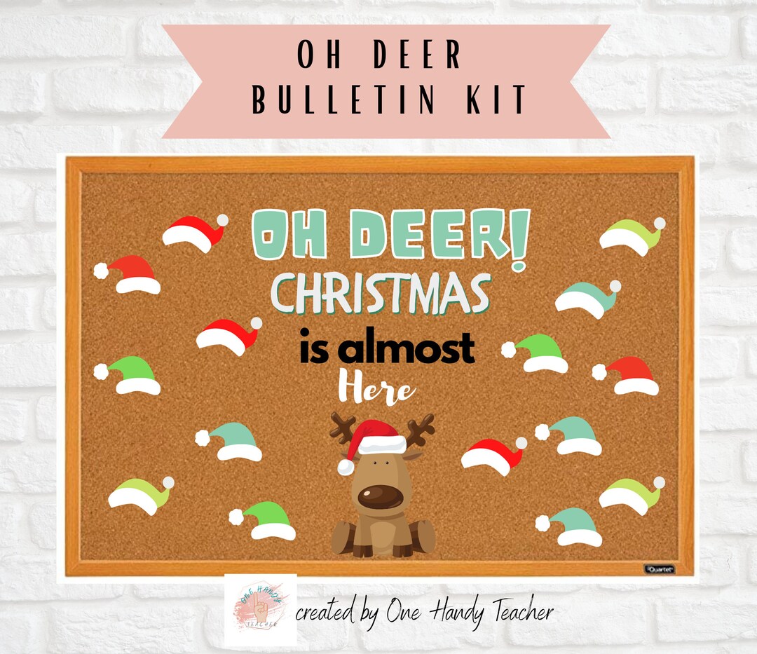 Christmas Bulletin, Santa Bulletin, Reindeer Bulletin, Teacher ...